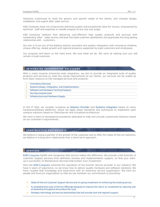 IT Infrastructure Solutions - KSR Computer Systems | PDF