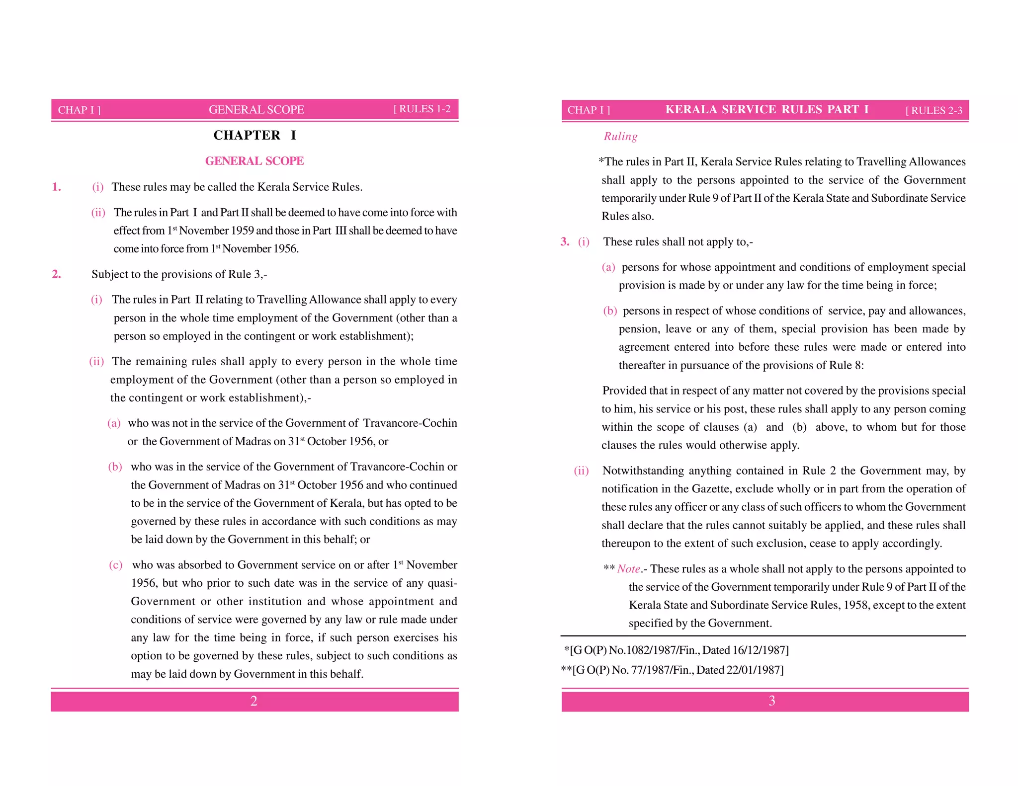 Kerala Service Rules Full - Uploaded by T James Joseph Adhikarathil ...