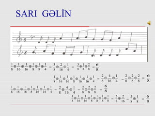 Kəsrlər və notlar | PPT
