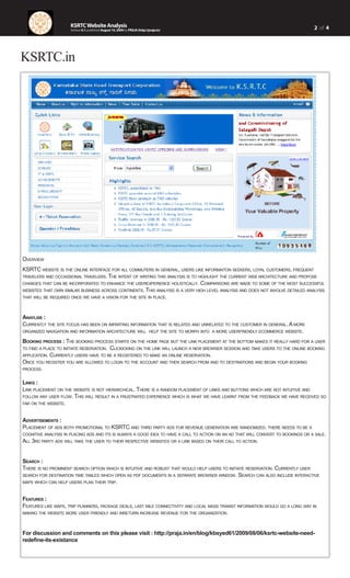 Ksrtc Analysis | PDF