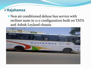 Ksrtc profile and services | PPTX