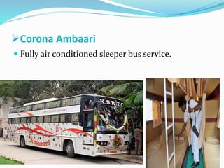 Ksrtc profile and services | PPTX