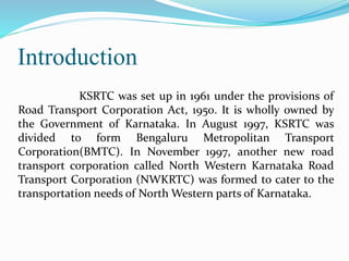 Ksrtc profile and services | PPTX