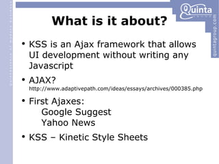 Introduction to KSS | ODP | Web Development | Internet