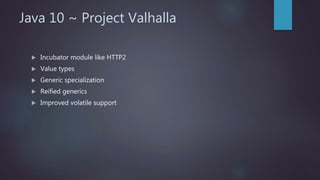 Knowledge sharing session Java 9 | PPT