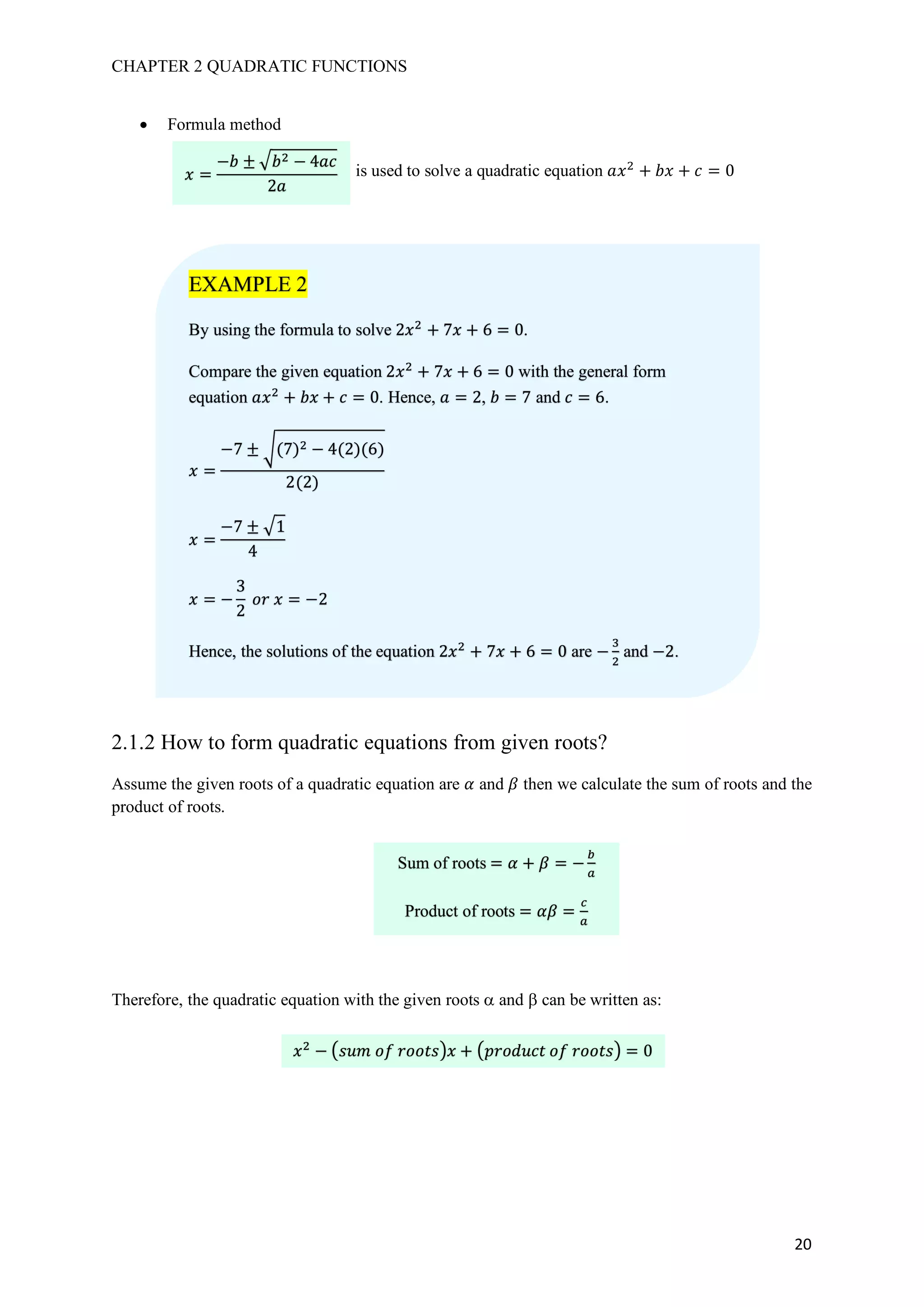 KSSM Form 4 Additional Mathematics Notes (Chapter 1-5) | PDF