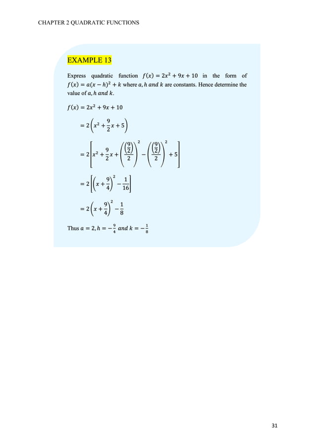 KSSM Form 4 Additional Mathematics Notes (Chapter 1-5) | PDF