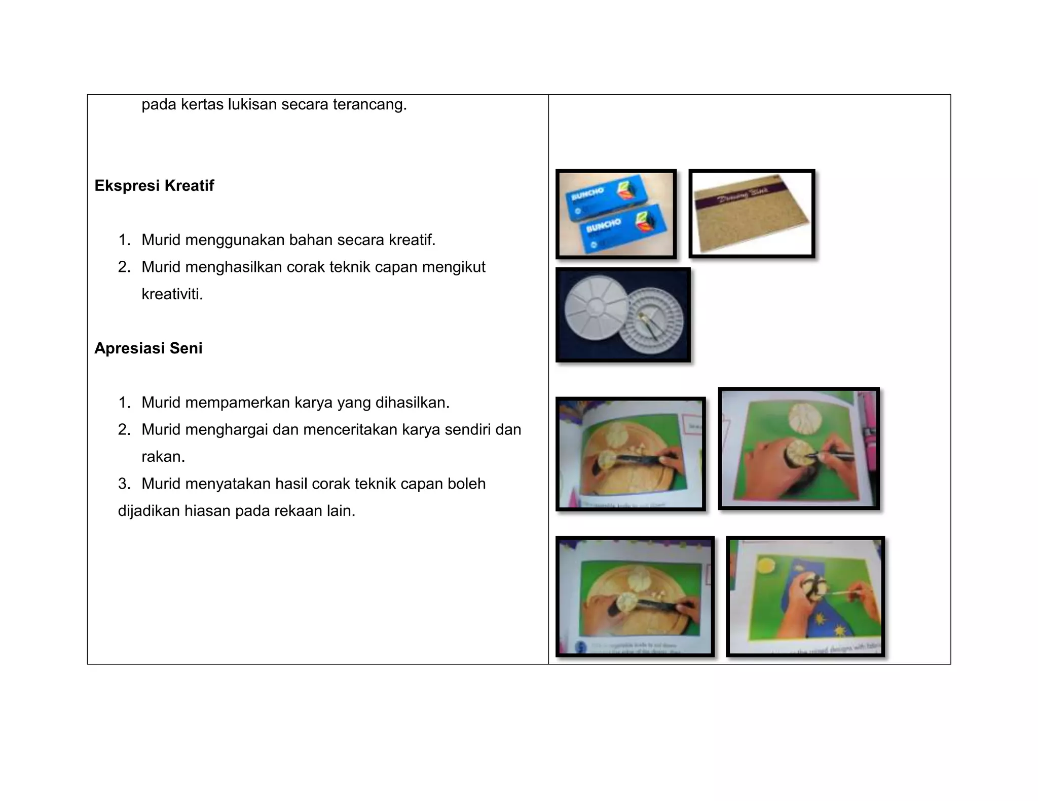 Kssr persediaan mengajar pendidikan seni visual capan bahan semulajadi ...