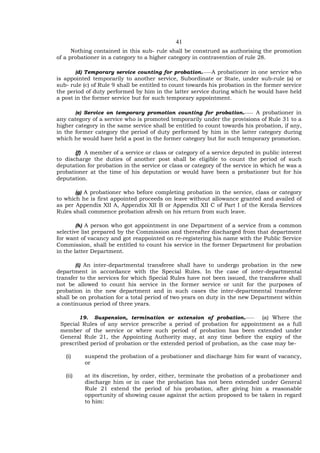 Kerala State Subordinate Service Rule- KSSSR Full - Uploaded by T James ...