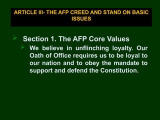 I am sharing 'AFP-CORE-VALUES' with you.ppt