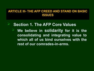 I am sharing 'AFP-CORE-VALUES' with you.ppt