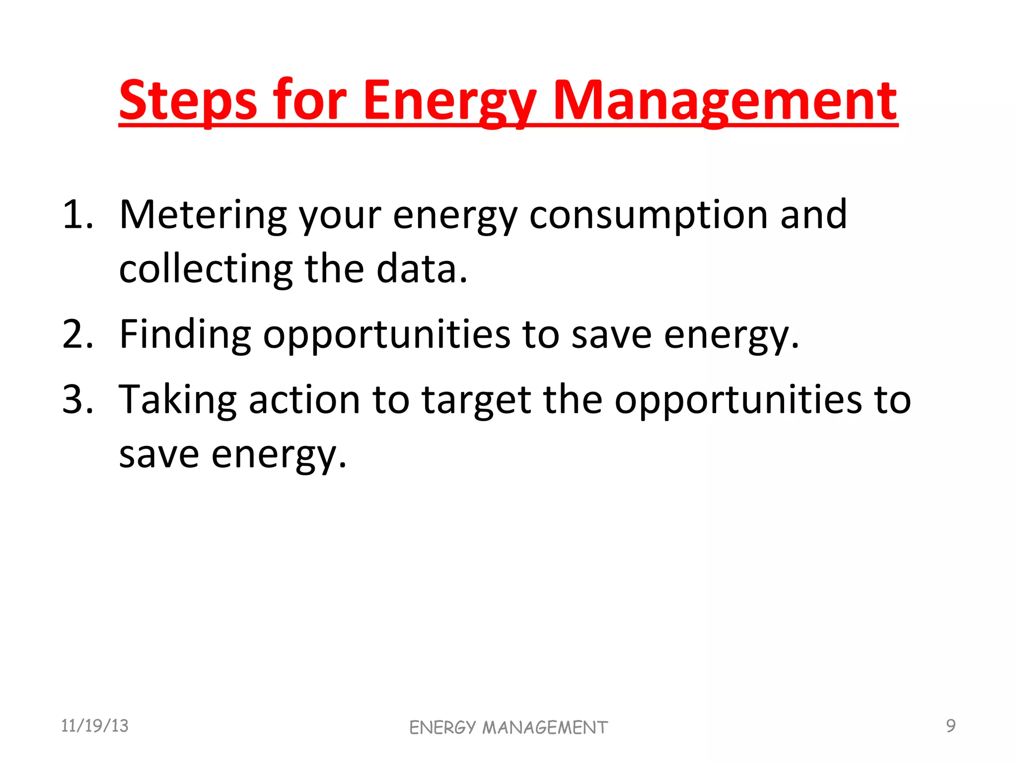 ENERGY MANAGEMENT USE OF FOSSIL FUEL | PPT