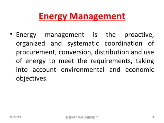 ENERGY MANAGEMENT USE OF FOSSIL FUEL | PPT