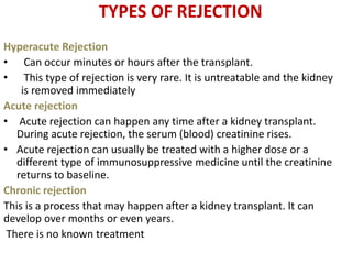 KIDNEY TRANSPLANTATION SEMINAR PRESENTATION | PPTX