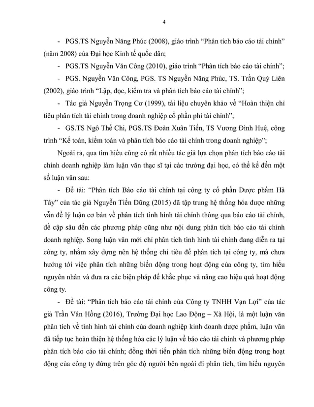 Luận văn: Phân tích báo cáo tài chính tại công ty dược phẩm, 9đ | PDF