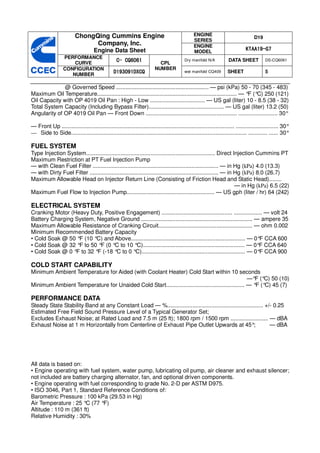 Ktaa19 g7英文数据单 | PDF | Performance Cars | Auto Type