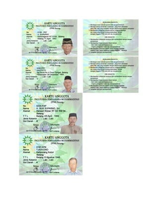 Kta ppm muhamaddiyah | PDF