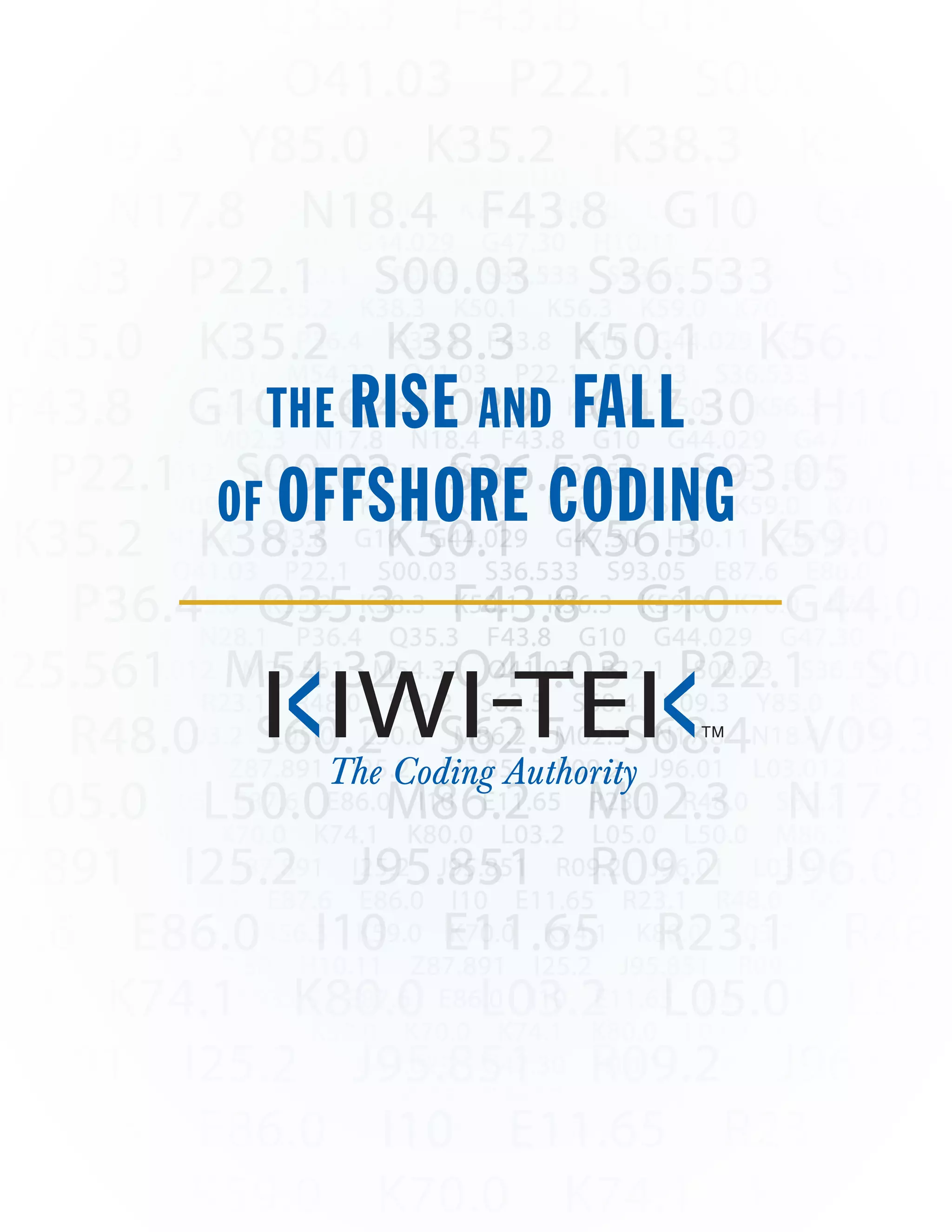 The Rise and Fall of Offshore Coding | PDF