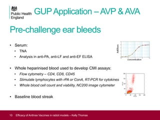 Kelly Thomas presentation on "KT efficacy of anthrax vaccines in ...