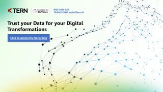 KTern.AI-RISE-with-SAP-Summit.pdf | Databases | Computer Software and Applications