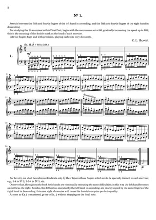 Kỹ thuật luyện ngón piano hanon phần 1 | PDF