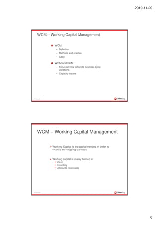 Supply chain management and working capital | PDF