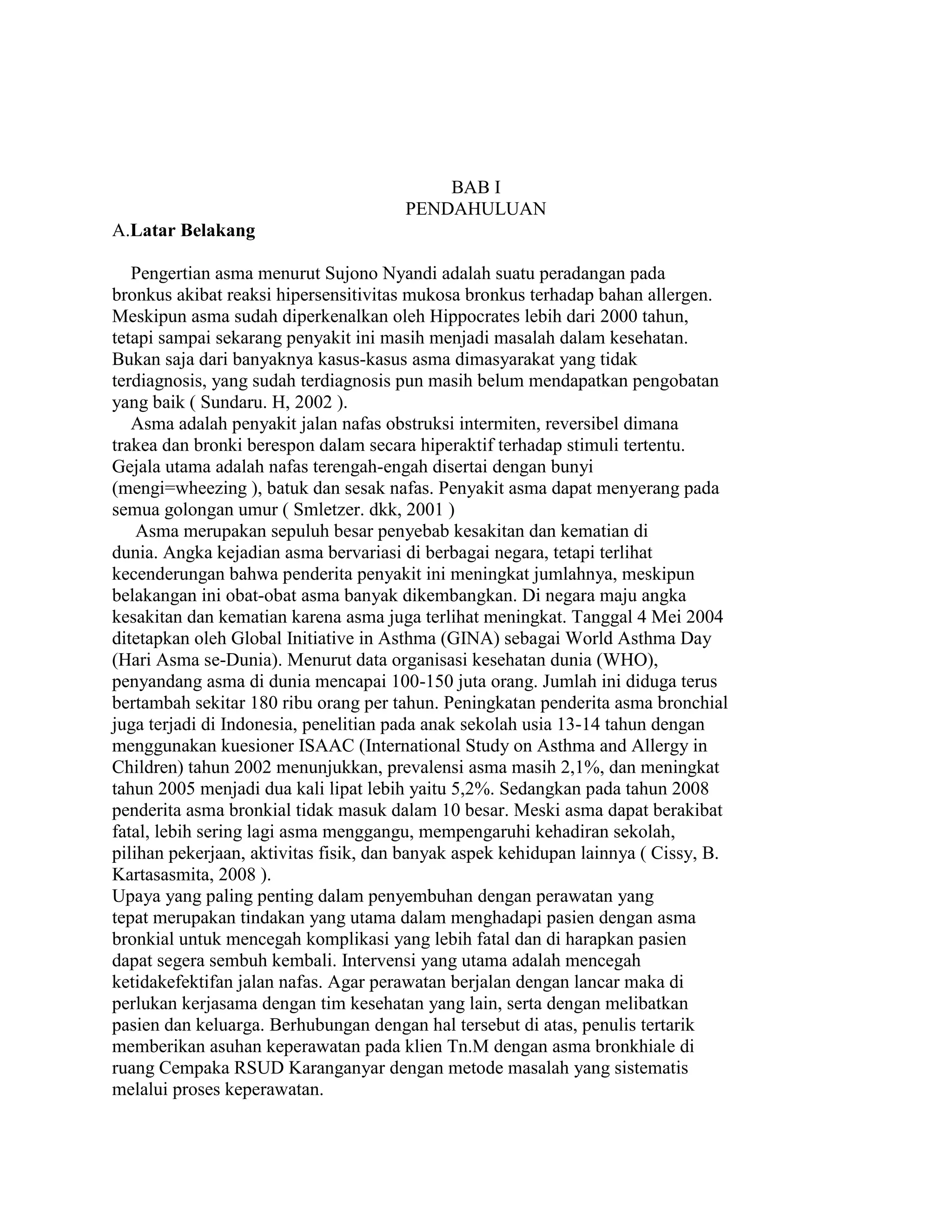 Kti asma bab 1 dan 2 | DOCX