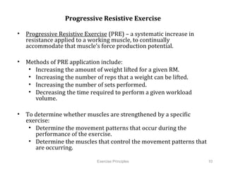 EXERCISE PRINCIPLES | PDF