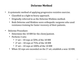 EXERCISE PRINCIPLES | PDF