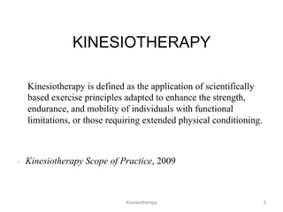 Kineseotherapy History | PDF