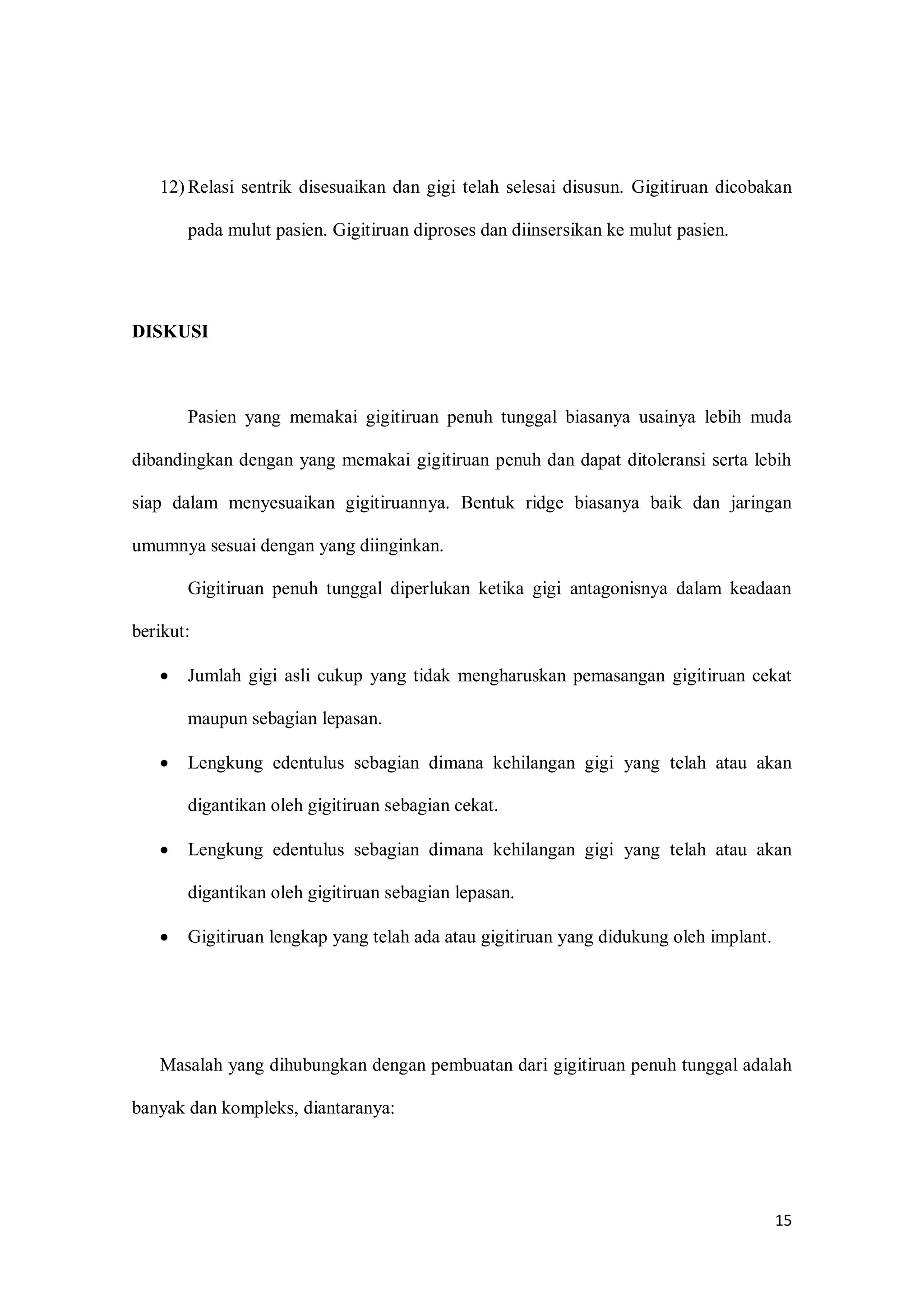 Kti prostodonsia irma unhas | PDF