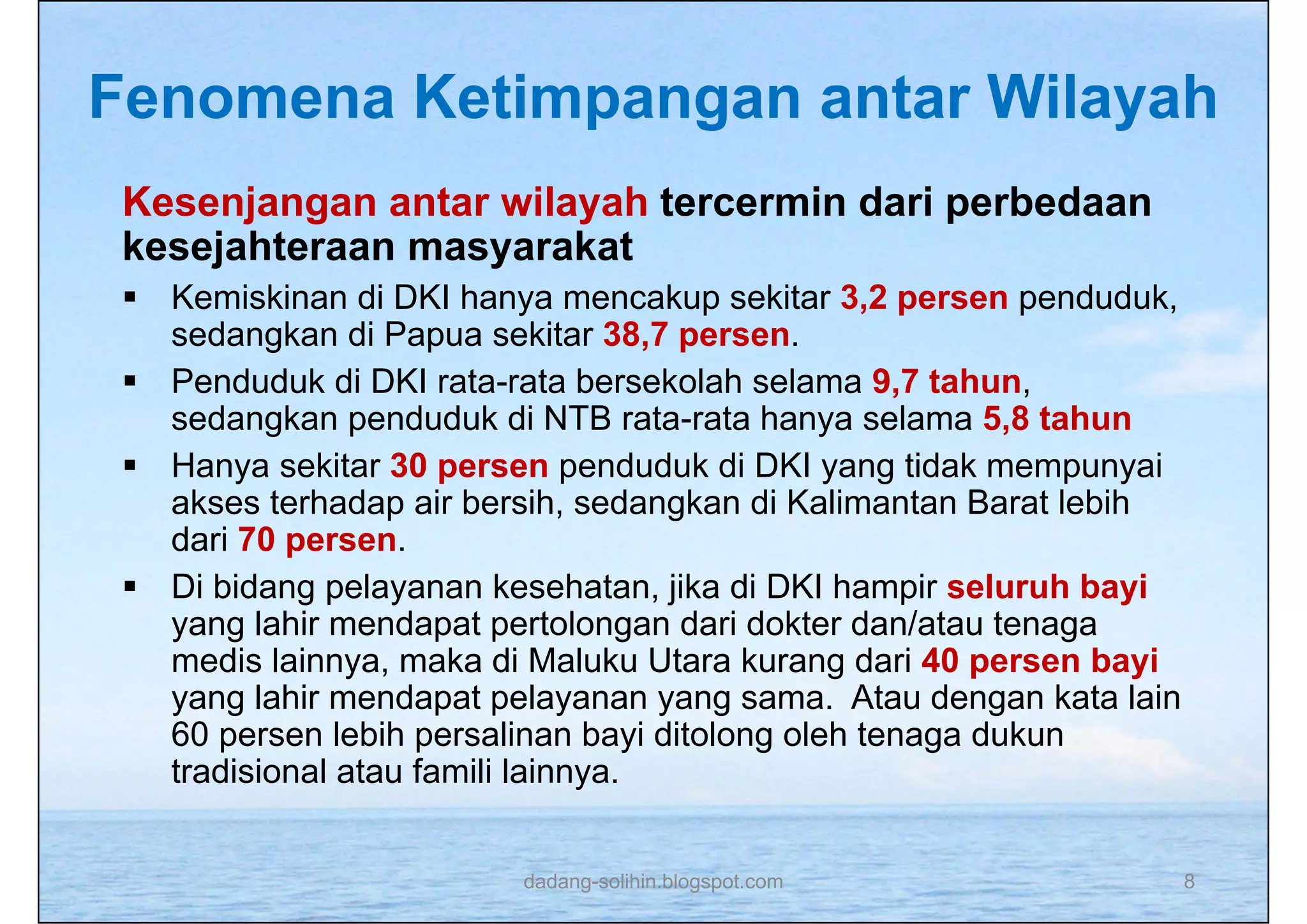 Strategi dan Kebijakan Pembangunan Wilayah Kawasan Timur Indonesia (KTI ...
