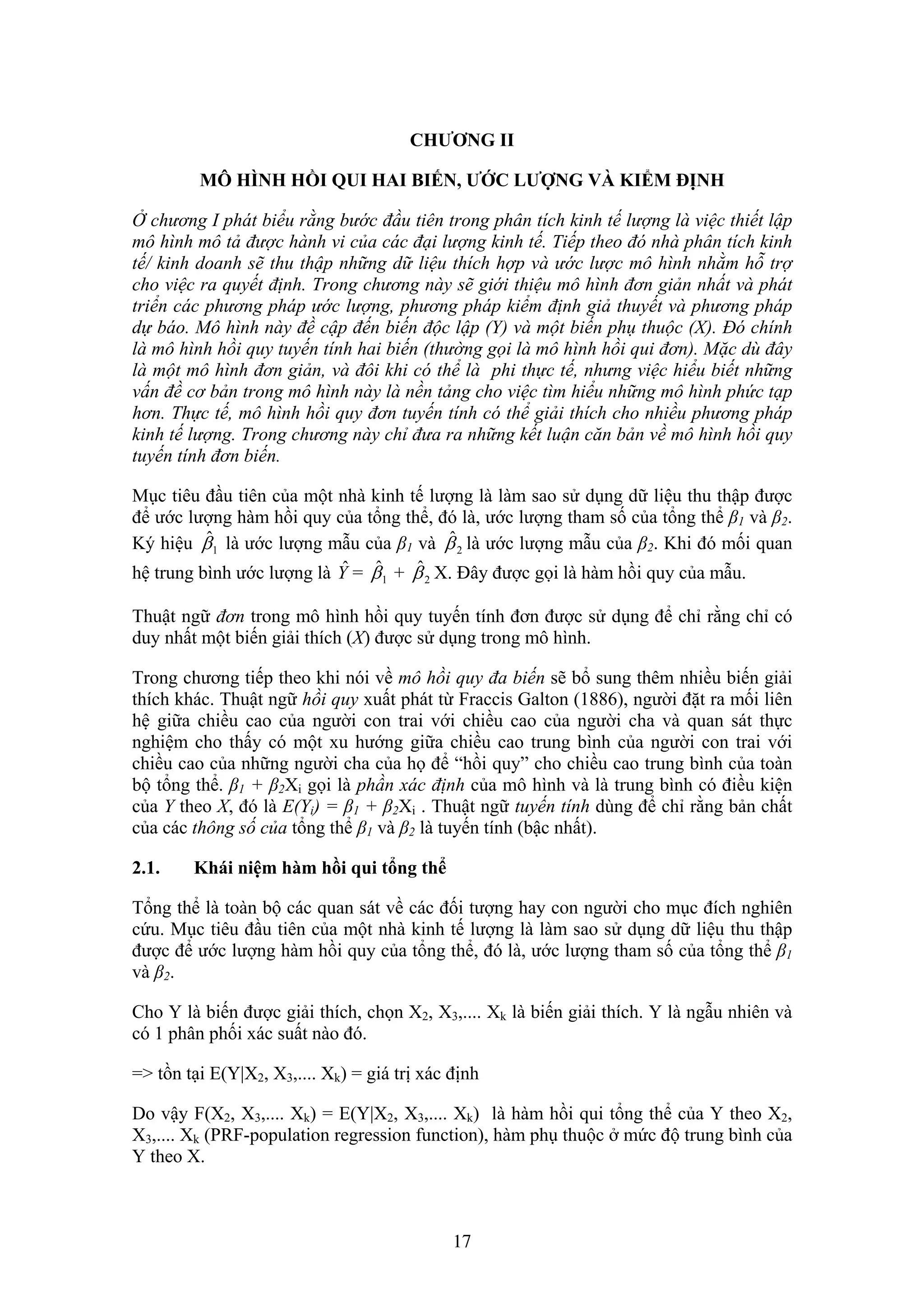 Phương trình hồi quy | PDF