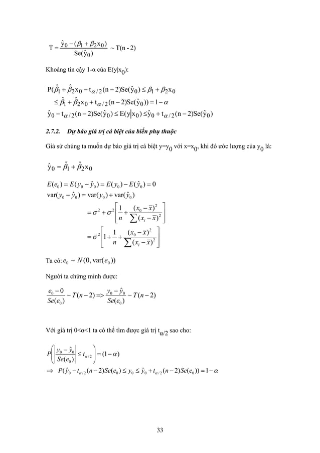 Phương trình hồi quy | PDF