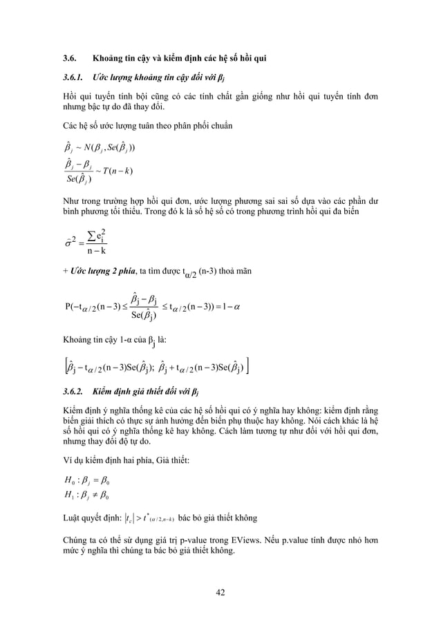 Phương trình hồi quy | PDF