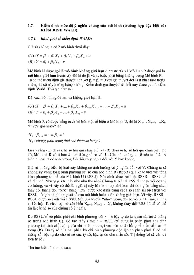 Phương trình hồi quy | PDF