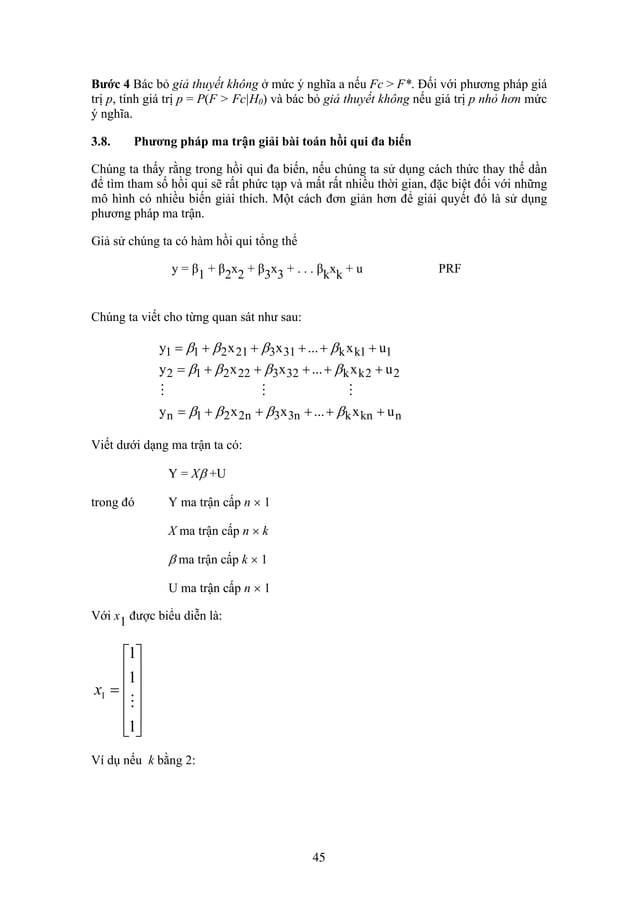 Phương trình hồi quy | PDF