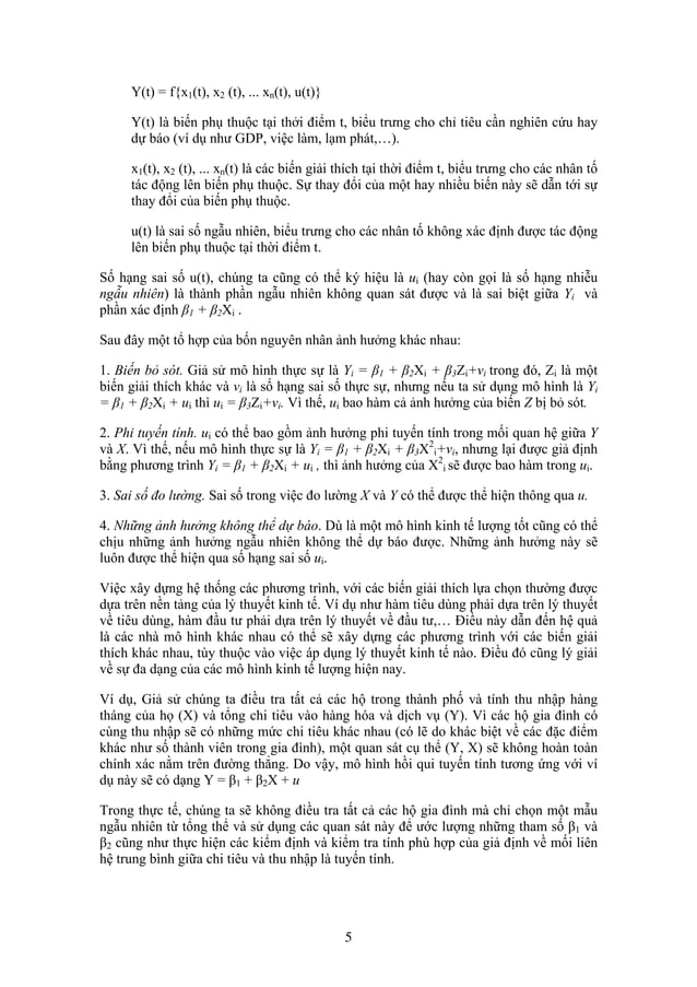 Phương trình hồi quy | PDF