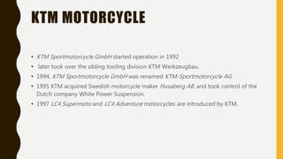 KTM, READY TO RACE. | PPTX