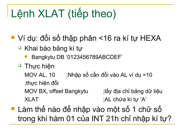 Ktmt c61 hop ngu assembly | PPT