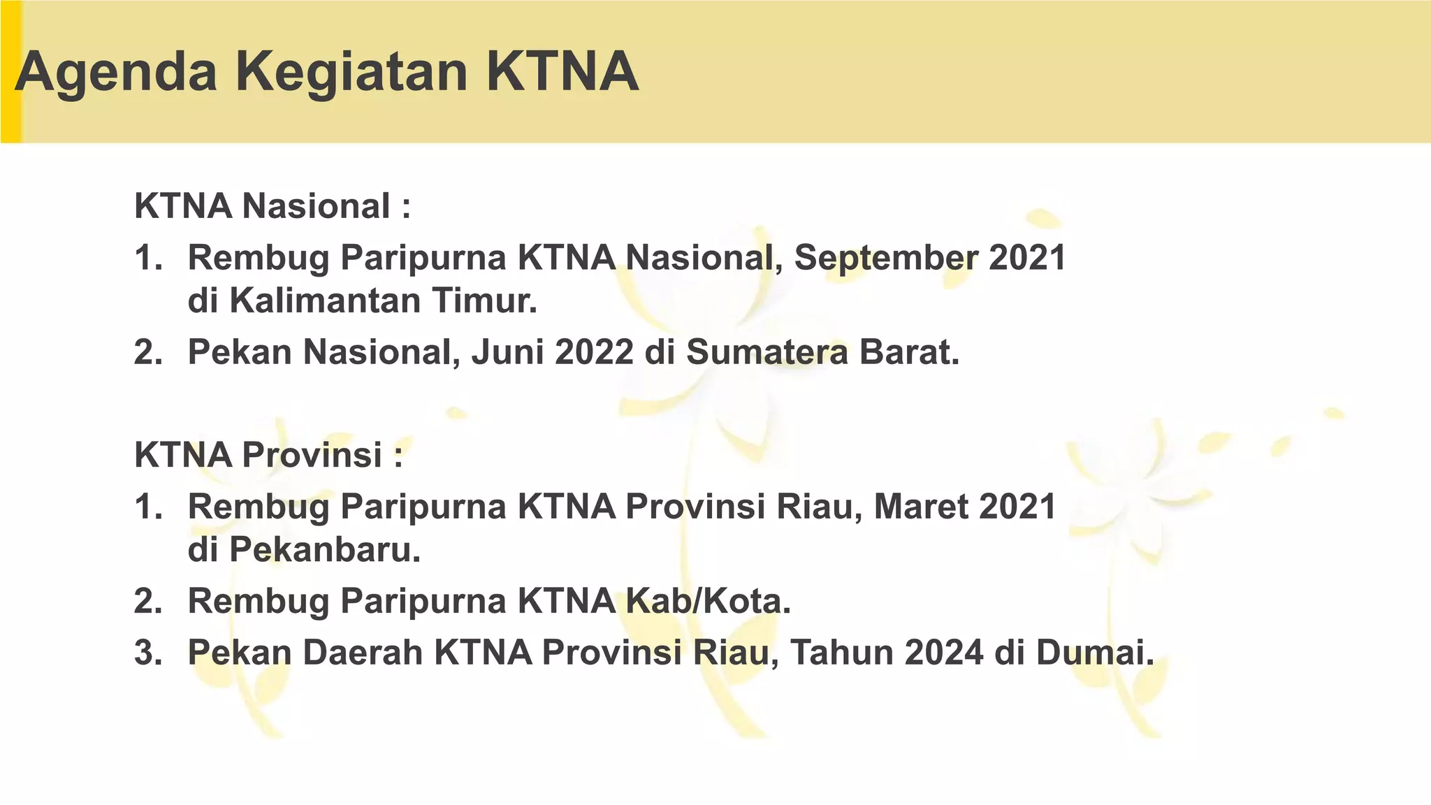 KTNA Provinsi Riau | PPT