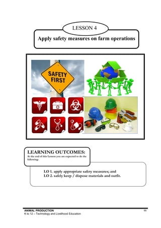 K to 12 animal production learning module | PDF