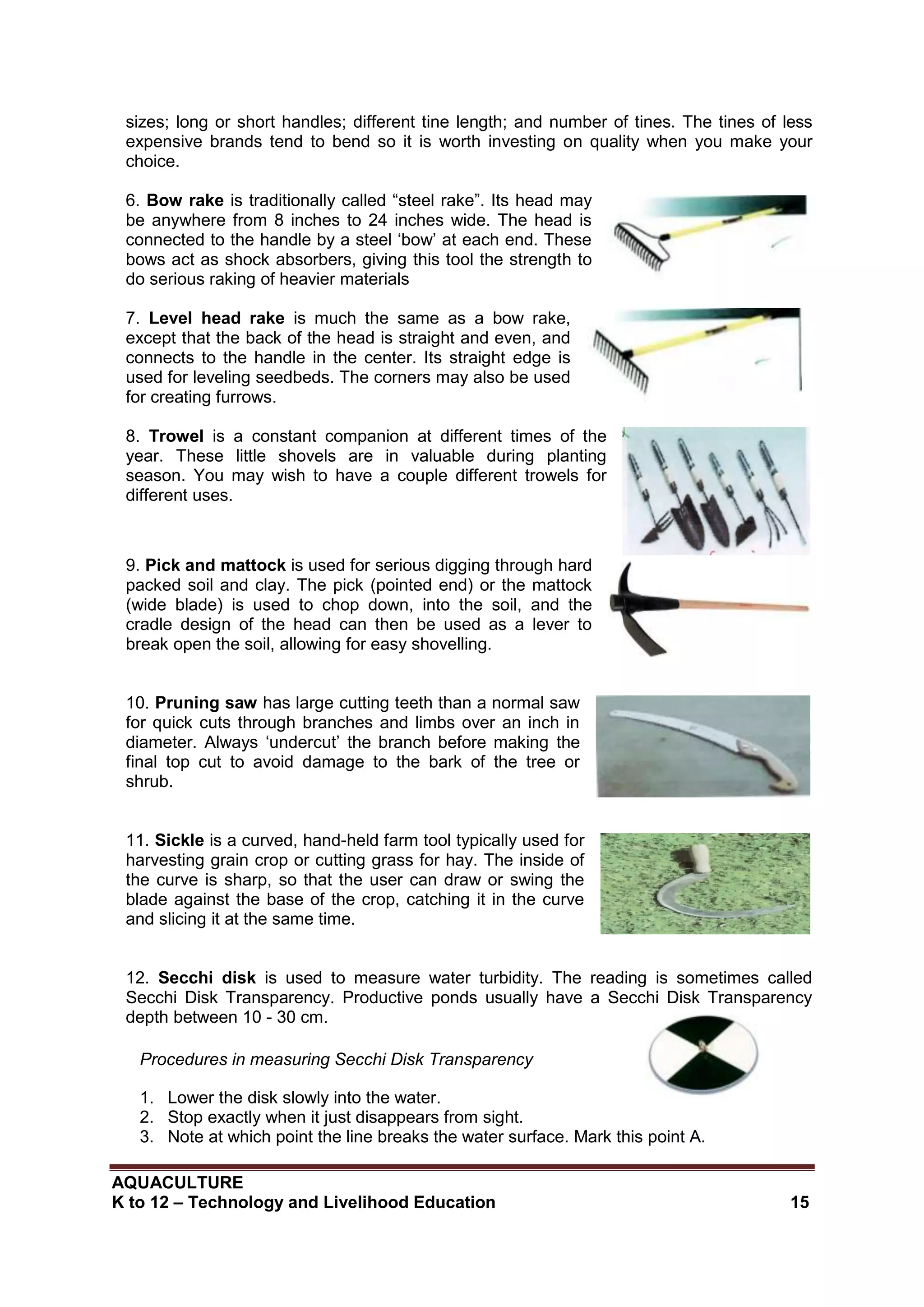 K to 12 Aquaculture Learning Module | PDF