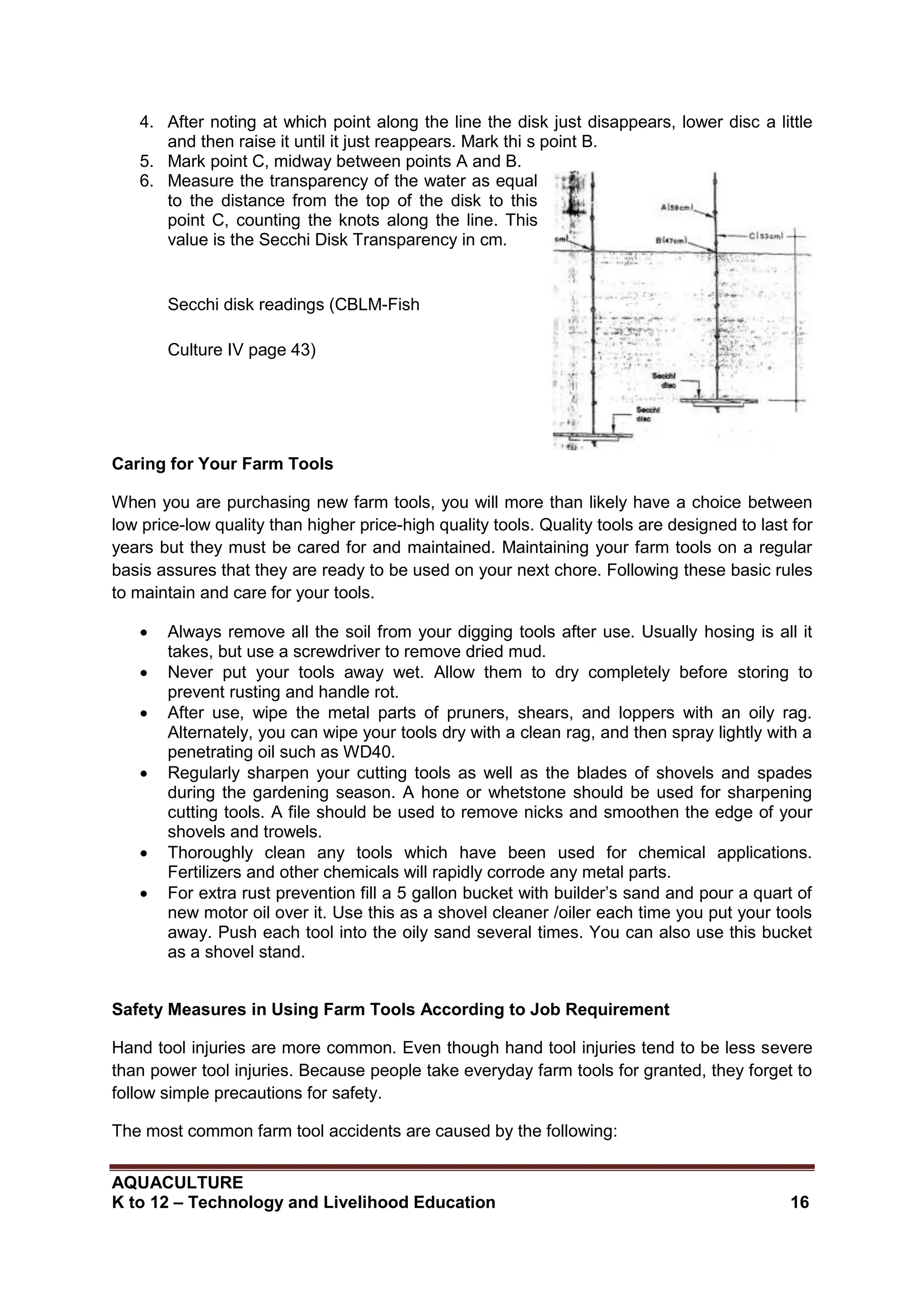 K to 12 Aquaculture Learning Module | PDF