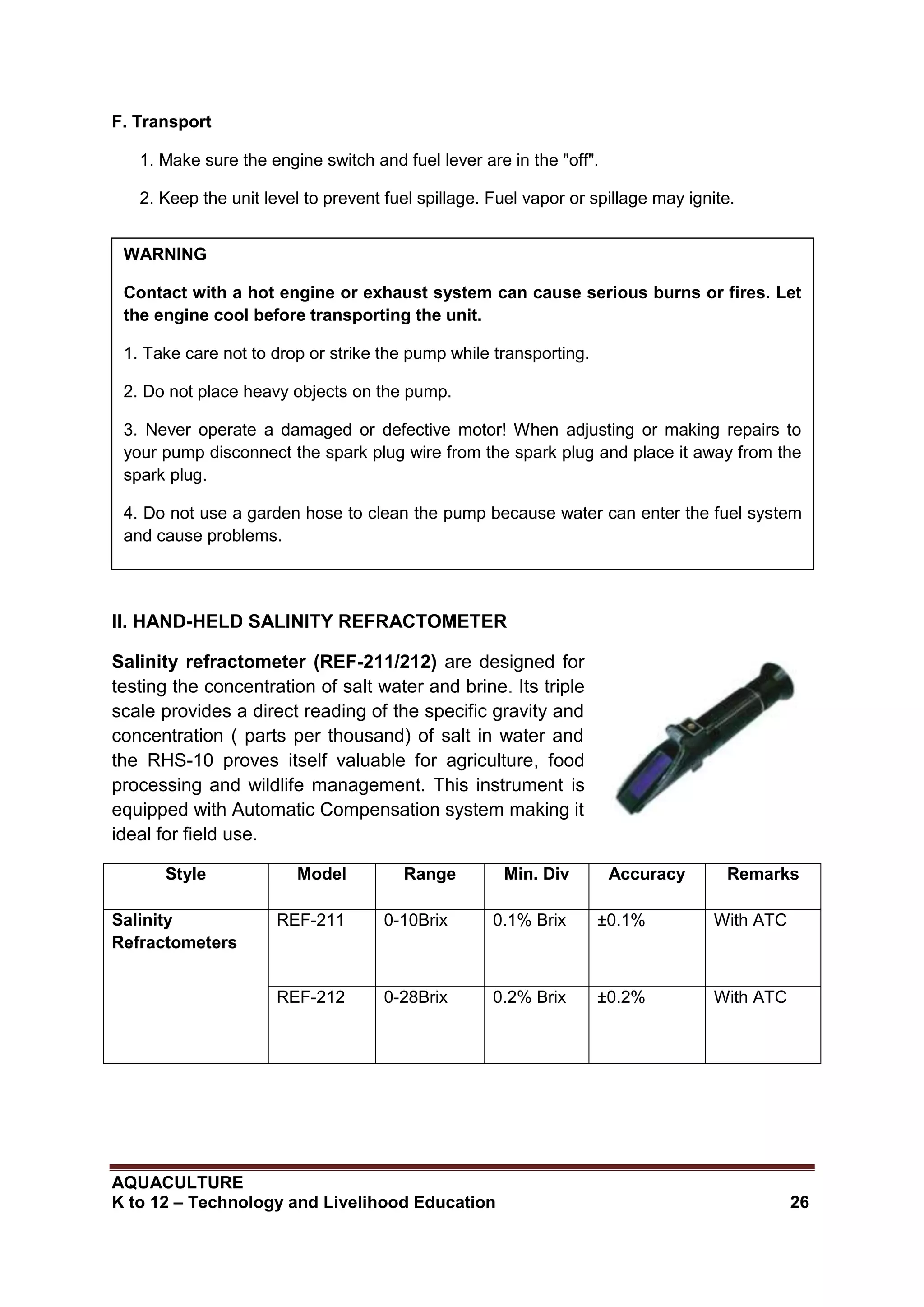 K to 12 Aquaculture Learning Module | PDF