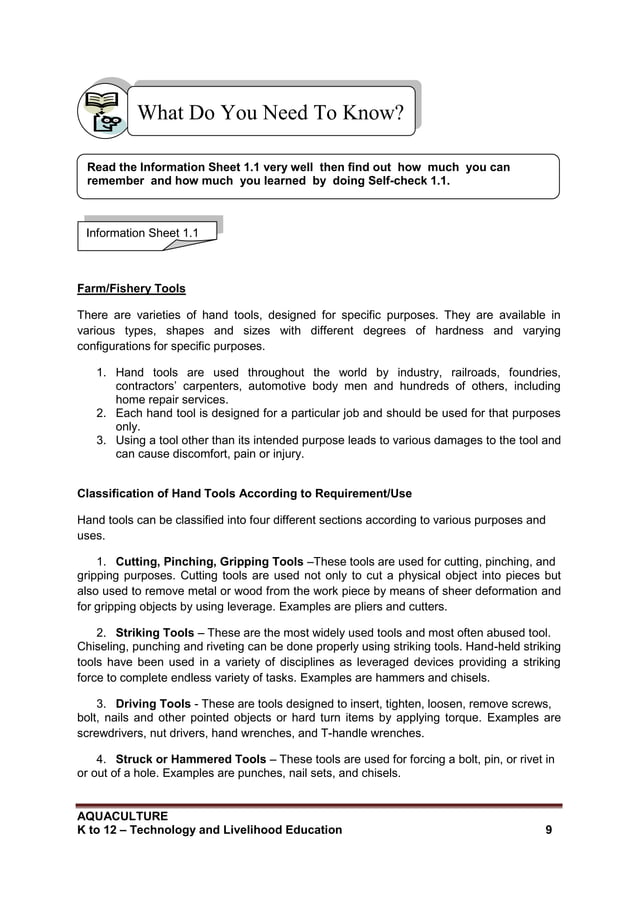K to 12 Aquaculture Learning Module | PDF