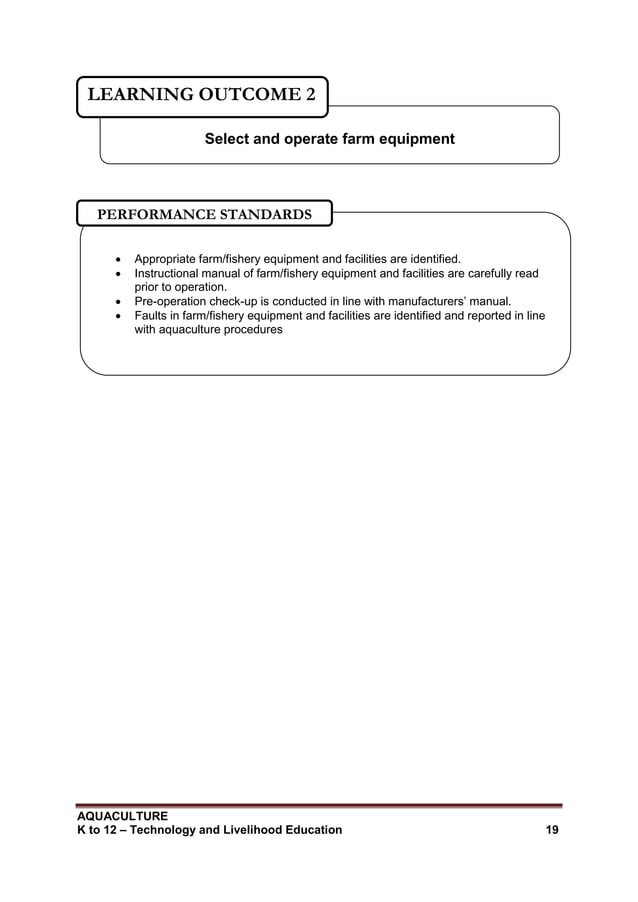 K to 12 Aquaculture Learning Module | PDF
