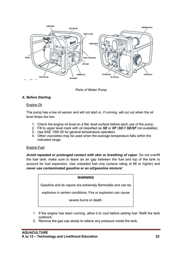 K to 12 Aquaculture Learning Module | PDF