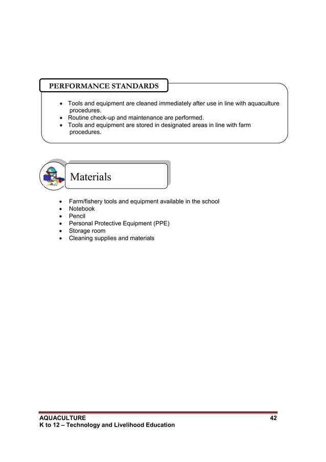 K to 12 Aquaculture Learning Module | PDF