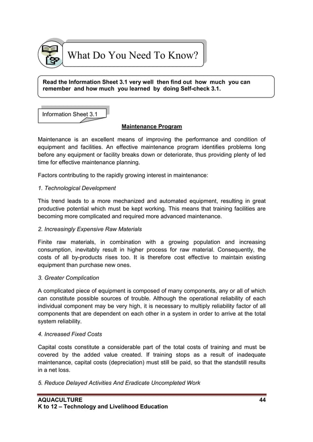 K to 12 Aquaculture Learning Module | PDF